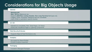 Big Objects in Salesforce | PPTX