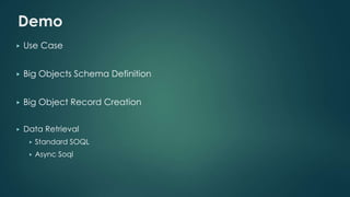 Big Objects in Salesforce | PPTX