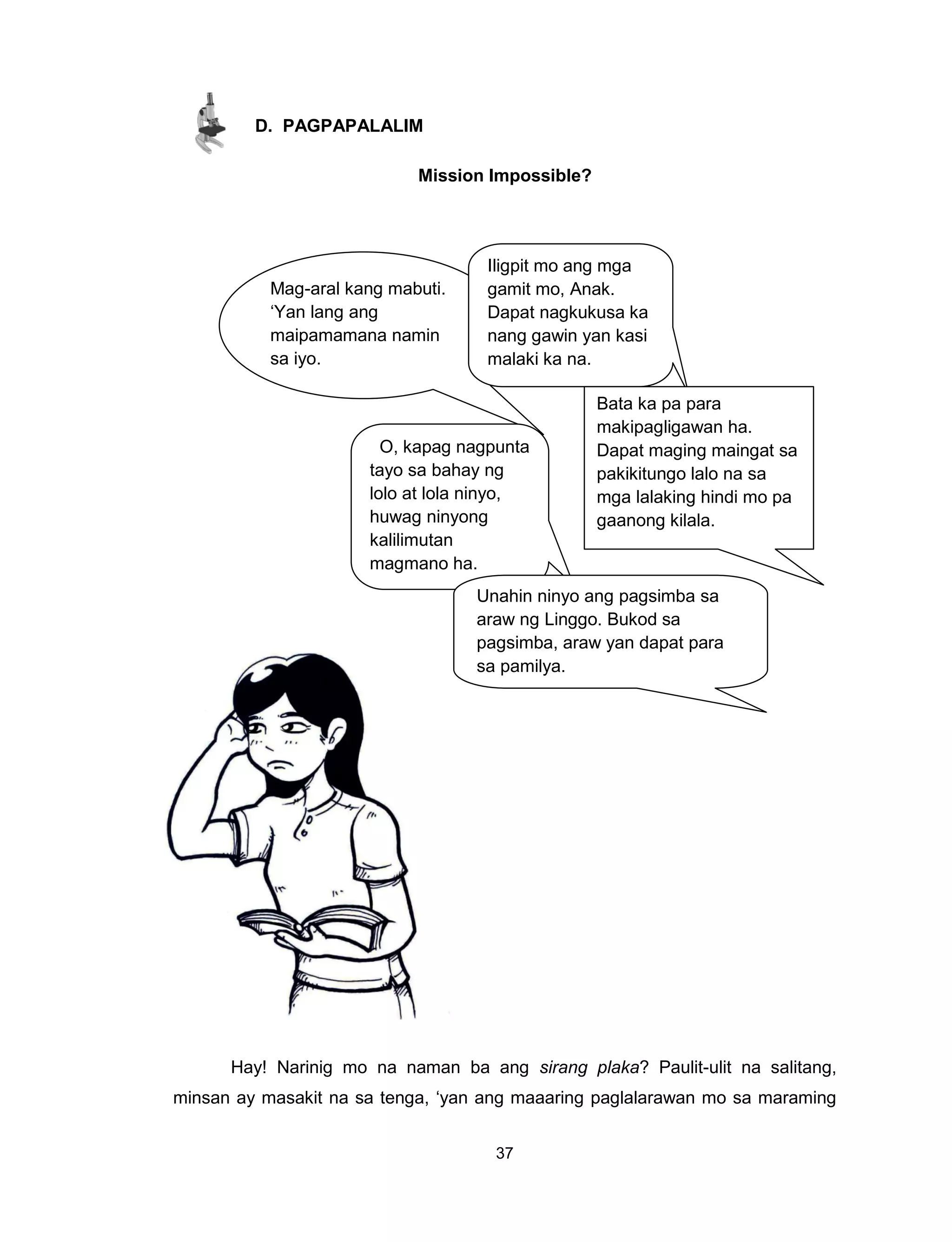 K to 12 - Grade 8 Edukasyon sa Pagpapakatao Learner Module | PDF