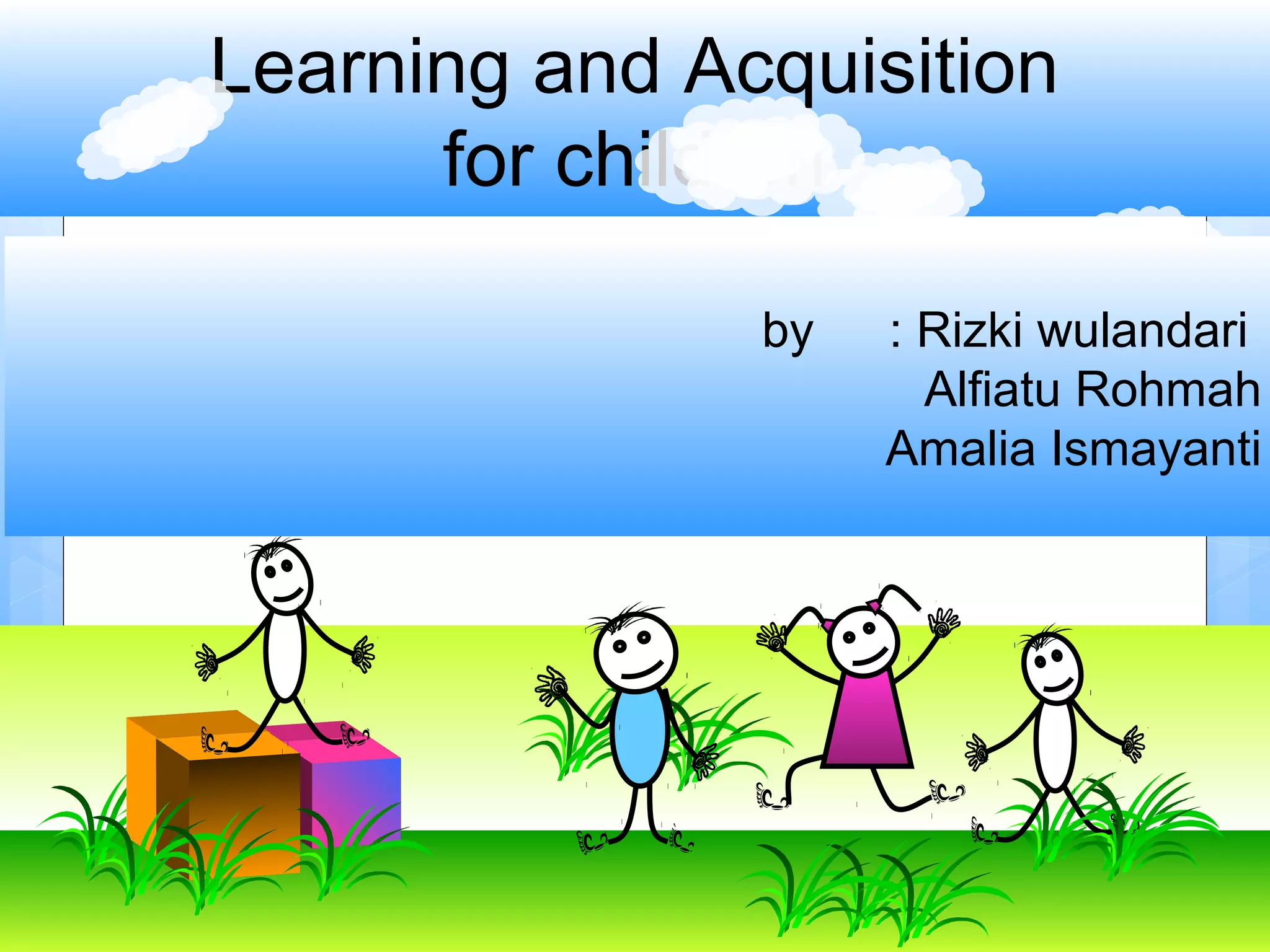 learning and acquisition slide | PPT