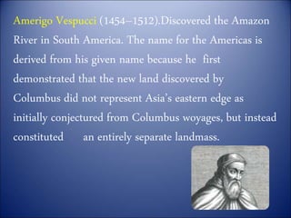 Esploratori famosi | PPT