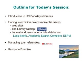 ESPM 12 LIbrary Skills Lecture | PPT