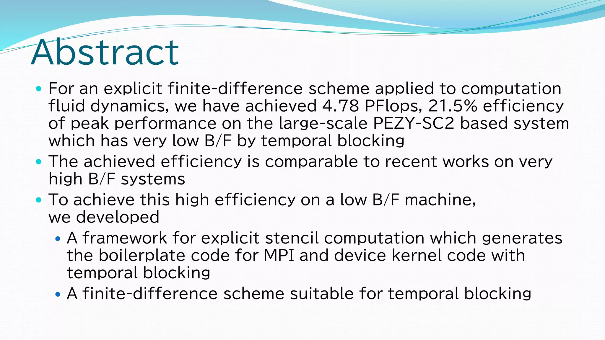 Espm2 2018 Automatic Generation Of High Order Finite Difference Code