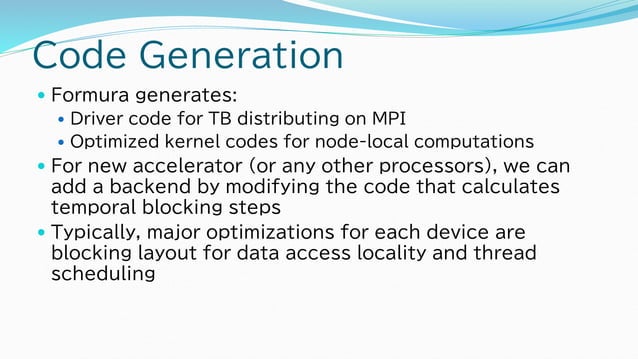 Espm2 2018 Automatic Generation Of High Order Finite Difference Code