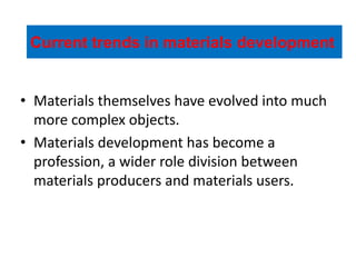 ESP materials development | PPTX