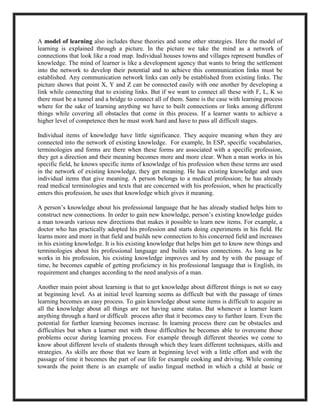 Esp model for learning | DOCX