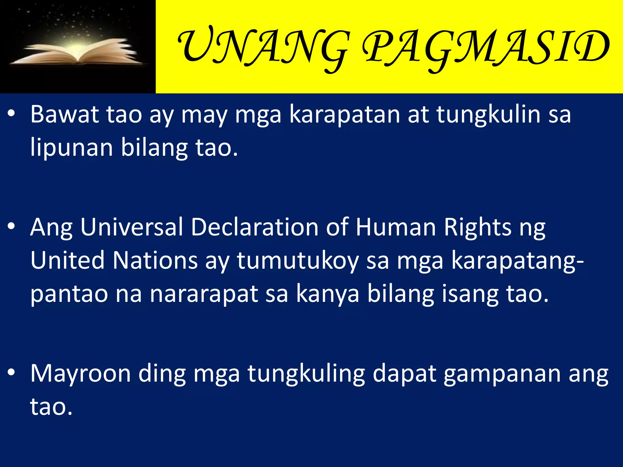 Edukasyon sa Pagpapakatao - Module 6 (Karapatan at Tungkulin) | PPTX