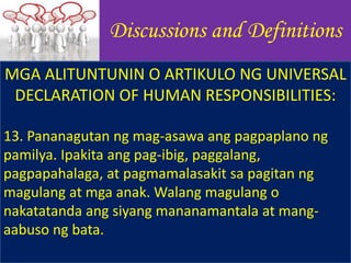 Edukasyon sa Pagpapakatao - Module 6 (Karapatan at Tungkulin) | PPTX
