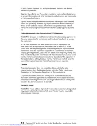 Manual HUB SERIAL EQUINOX | PDF | Computer Networking | Computing