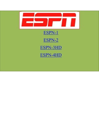 Espn channels | PDF