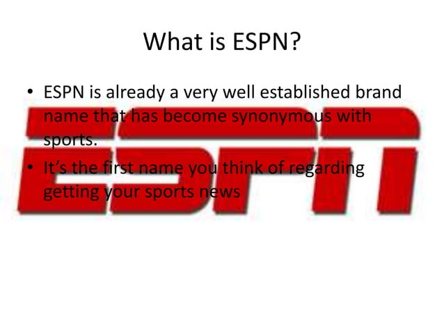 Espn marketing strategy | PPTX
