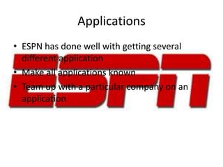 Espn marketing strategy | PPTX