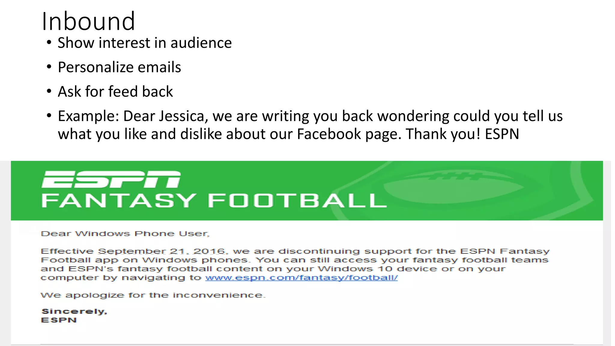 ESPN Presentation | PDF