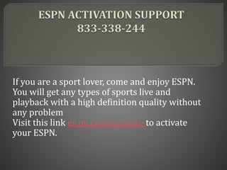 ESPN Activation | PPT