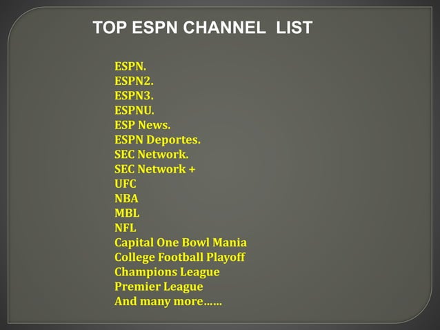 ESPN Activation | PPT