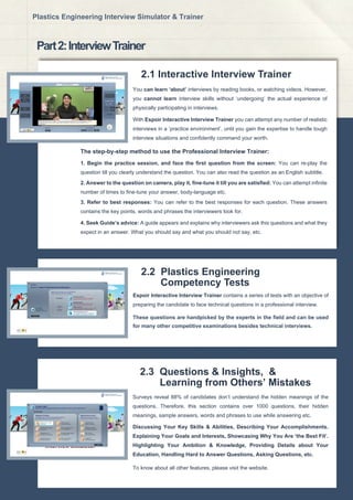 Plastics Engineering Job Interview / Viva Voce Simulator & Trainer | PDF