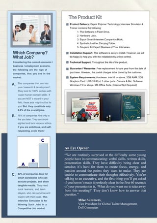 Polymer Technology Job Interview / Viva Voce Simulator & Trainer | PDF