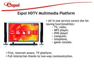 Espol IPTV solution | PDF