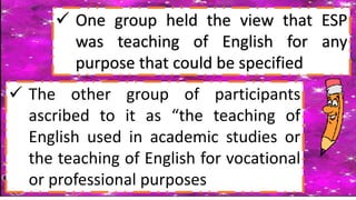 English for Specific Purposes | PPT