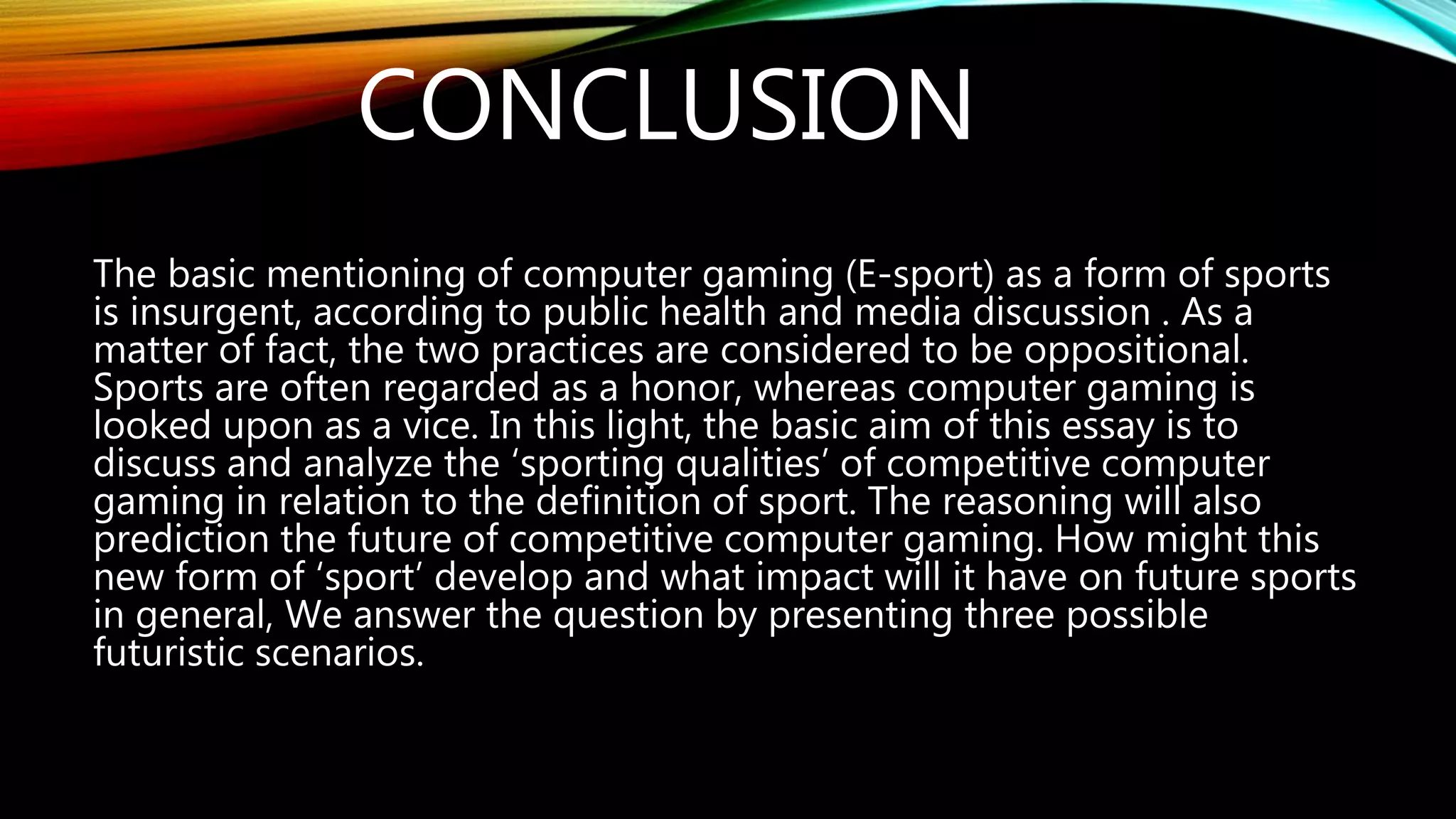 E-Sports Presentation | PPTX