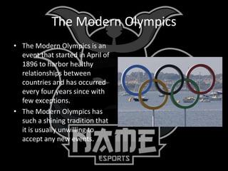 Esports and Olympics | PPT