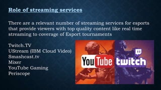 Rise in E sports industry | PPTX