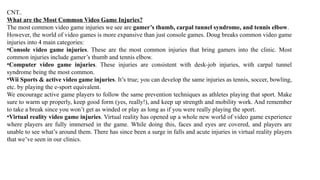 Presentation on ESPORTS and injuries.pptx