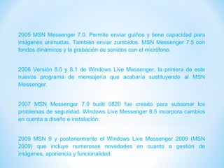 Historia messenger | PPT