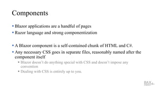 .NET Fest 2018. Dino Esposito. ASP.NET Blazor—the C# Angular or the return of Silverlight? | PPTX