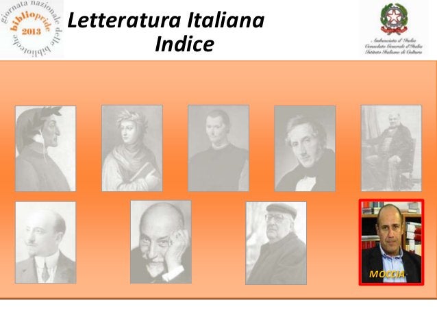 Storia della Letteratura Italiana_IIC Caracas_20131023 | PPT
