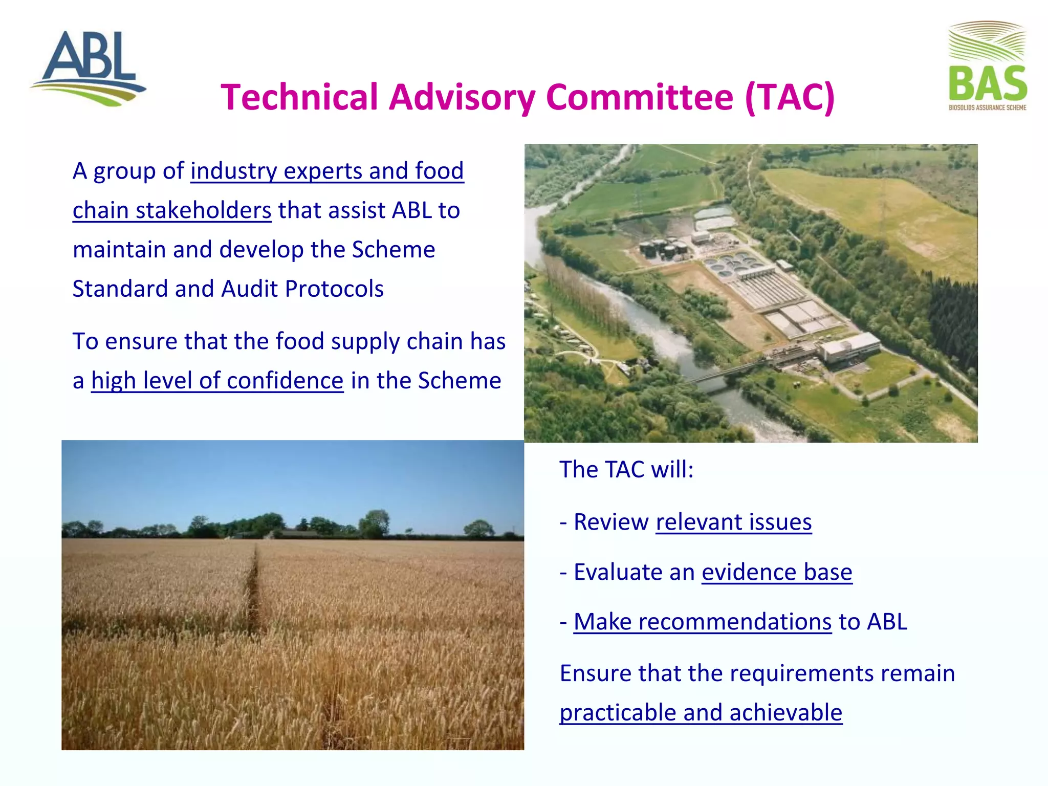 Biosolids Assurance Scheme: Maintaining confidence in biosolids ...