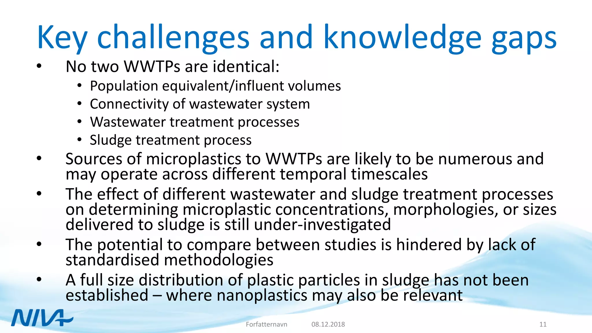Microplastics in sewage sludge and agriculture - Sindre Langaas - NIVA ...