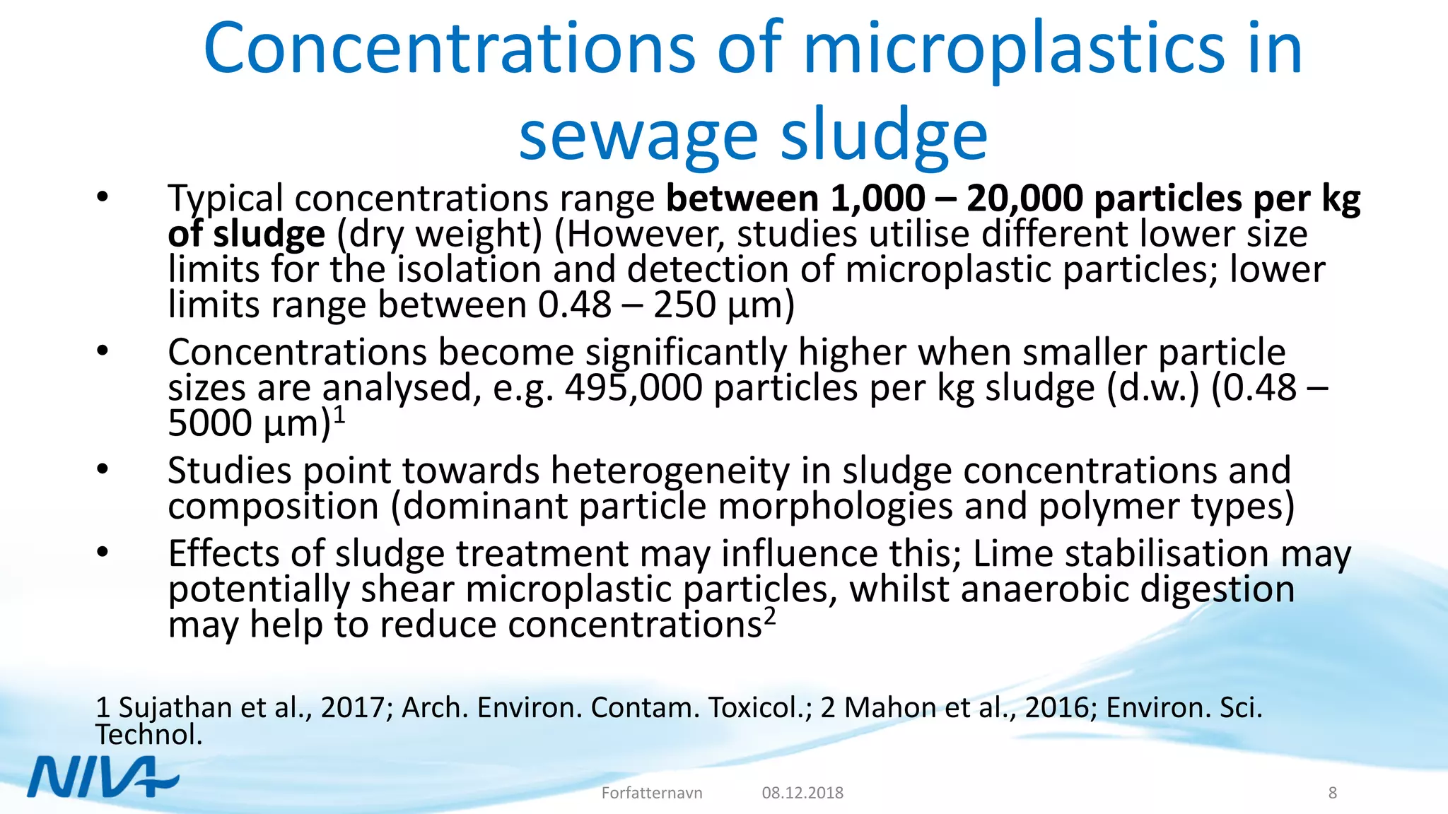 Microplastics in sewage sludge and agriculture - Sindre Langaas - NIVA ...
