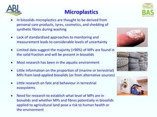Biosolids recycling to agricultural land, the scientific evidence: a UK ...