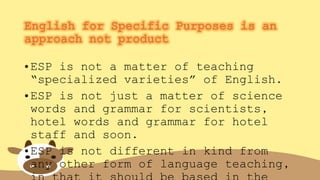 ESP-APPROACH NOT PRODUCT | PPTX