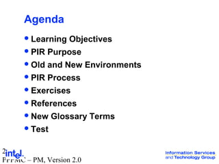 PMC post implementation review | PPT