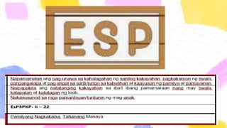 ESP PPT Q1 PAGSUNOD SA PAMANTAYAN O TUNTUNIN NG MAG-ANAK.pptx
