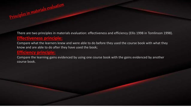 material evaluation IN ESP | PPTX