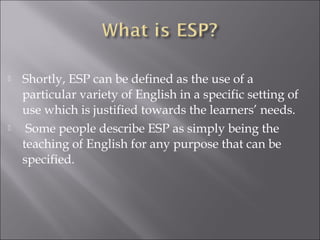 Esp presentation | PPT
