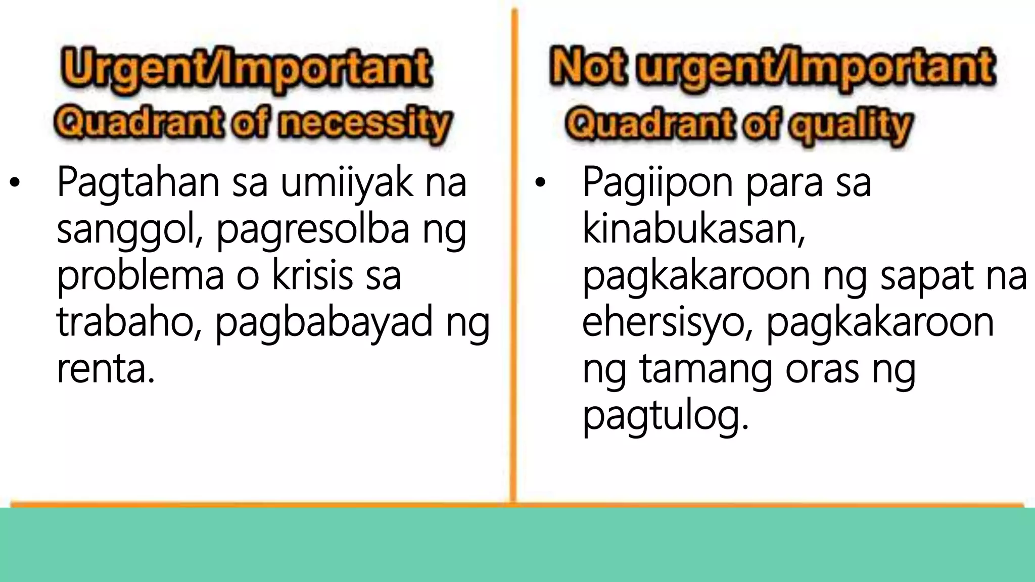 Modyul 12 Pamamahala Sa Paggamit Ng Oras Pptx