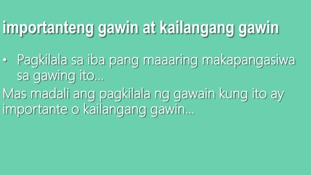 Modyul 12: PAMAMAHALA SA PAGGAMIT NG ORAS | PPTX