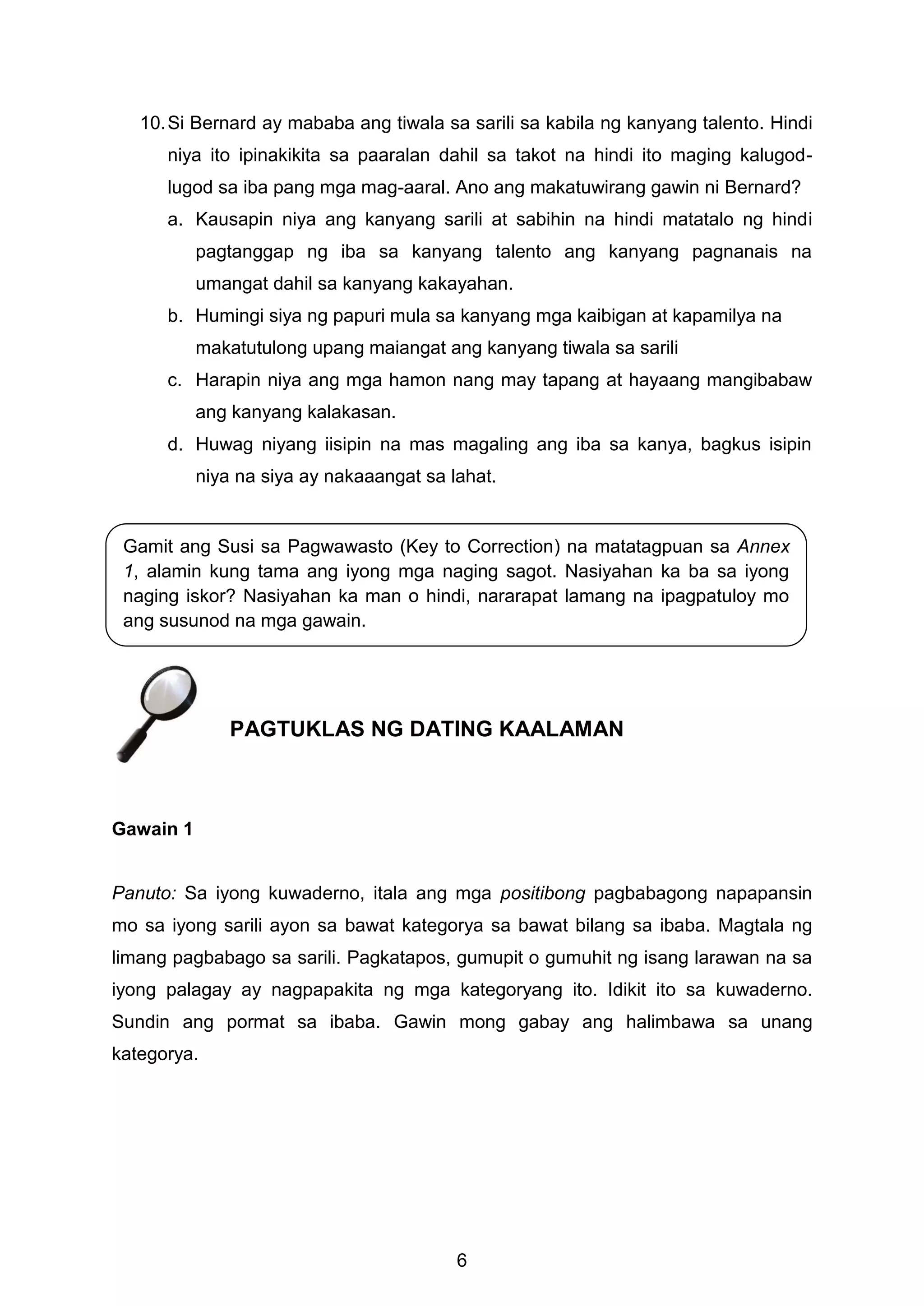 K TO 12 GRADE 7 LEARNING MATERIAL IN EDUKASYON SA PAGPAPAKATAO (Q1-Q2) | PDF