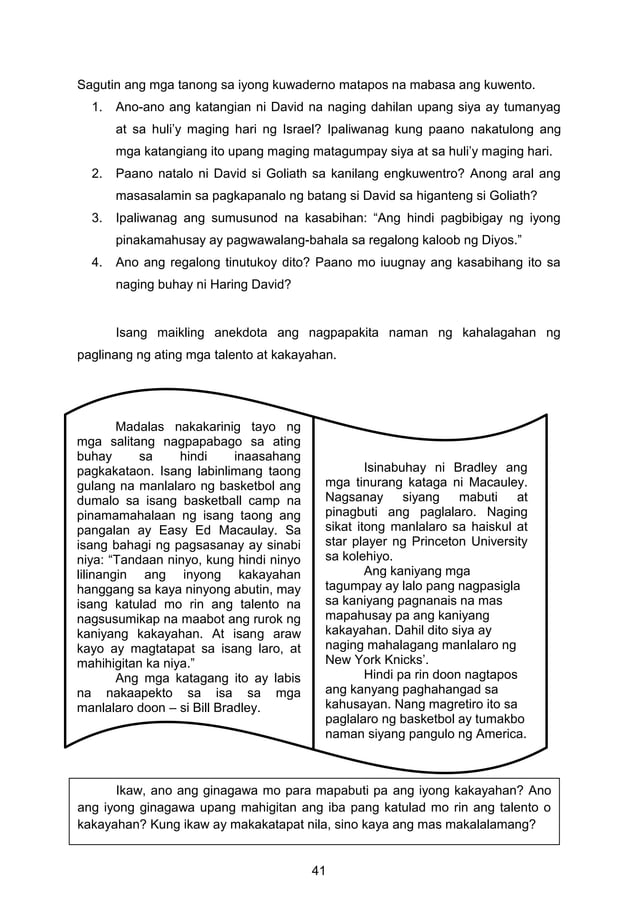 K TO 12 GRADE 7 LEARNING MATERIAL IN EDUKASYON SA PAGPAPAKATAO (Q1-Q2 ...