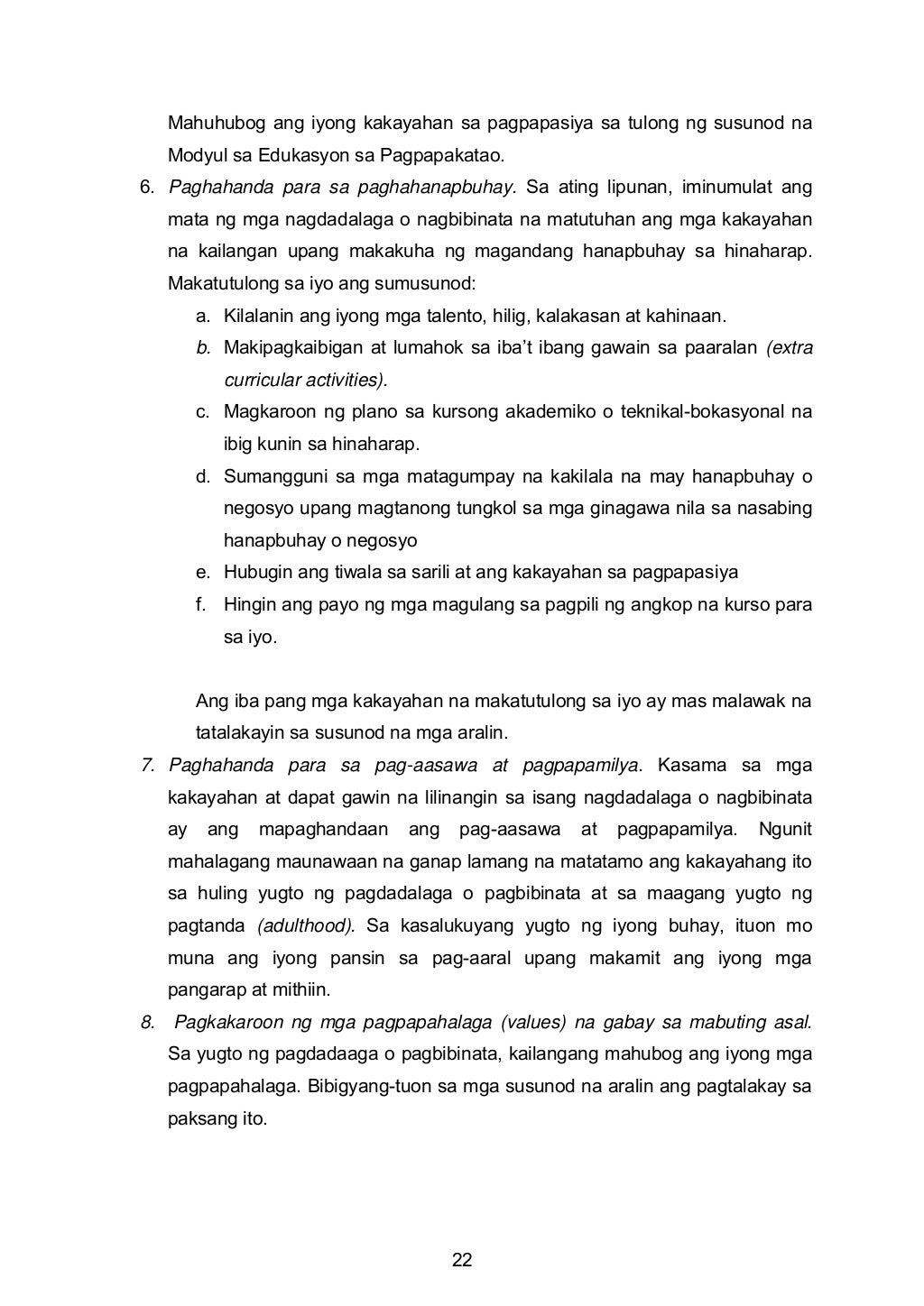 K TO 12 GRADE 7 LEARNING MATERIAL IN EDUKASYON SA PAGPAPAKATAO (Q1-Q2)