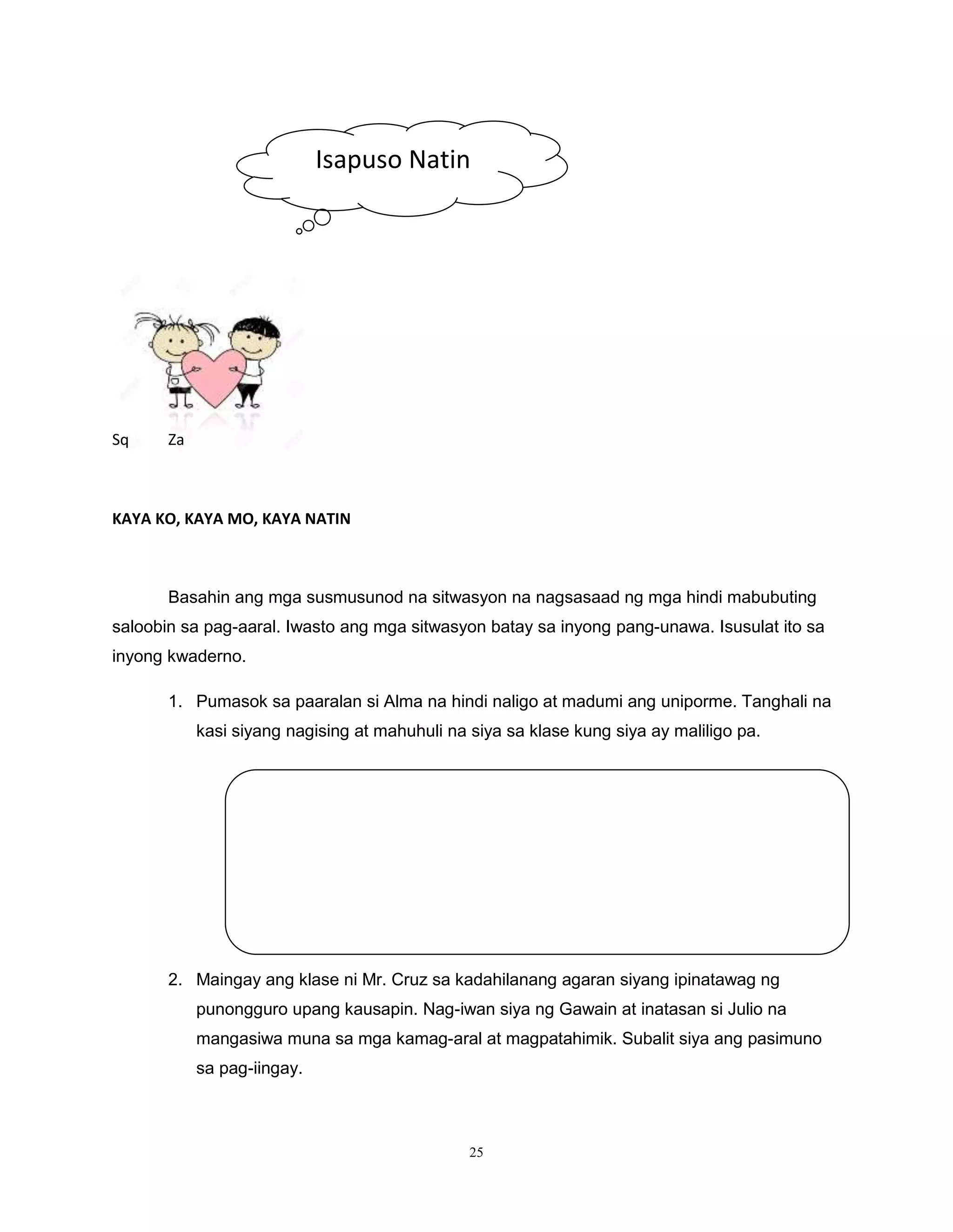 K TO 12 GRADE 5 LEARNER’S MATERIAL IN EDUKASYON SA PAGPAPAKATAO (Q1-Q4 ...