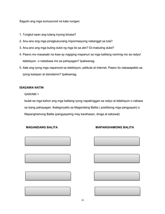 K TO 12 GRADE 5 LEARNER’S MATERIAL IN EDUKASYON SA PAGPAPAKATAO (Q1-Q4) | PDF