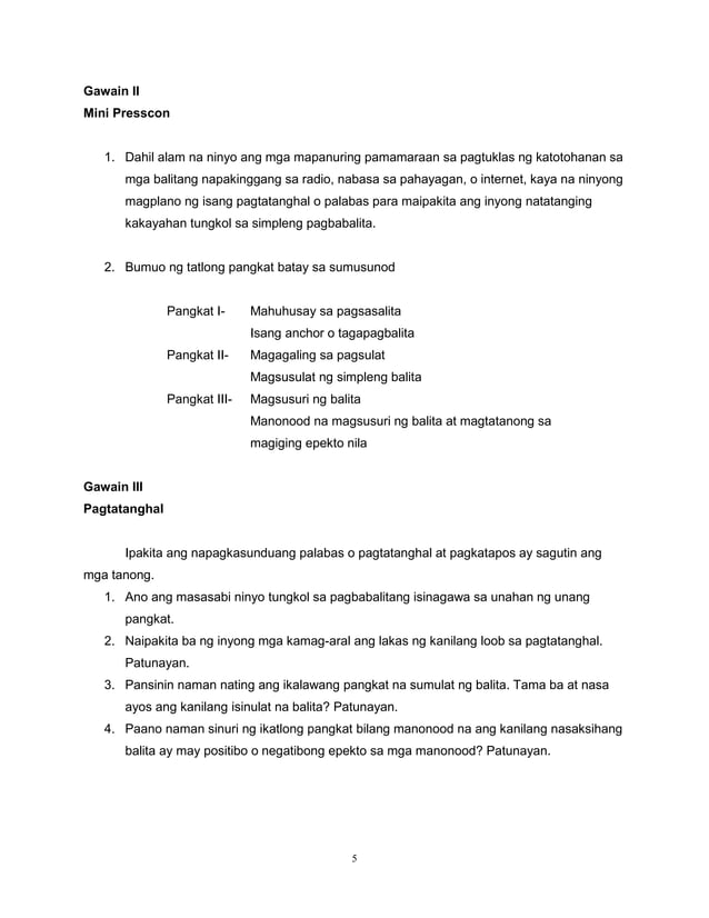 K TO 12 GRADE 5 LEARNER’S MATERIAL IN EDUKASYON SA PAGPAPAKATAO (Q1-Q4) | PDF