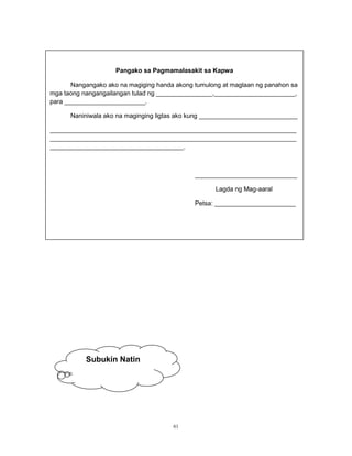 K TO 12 GRADE 5 LEARNER’S MATERIAL IN EDUKASYON SA PAGPAPAKATAO (Q1-Q4 ...