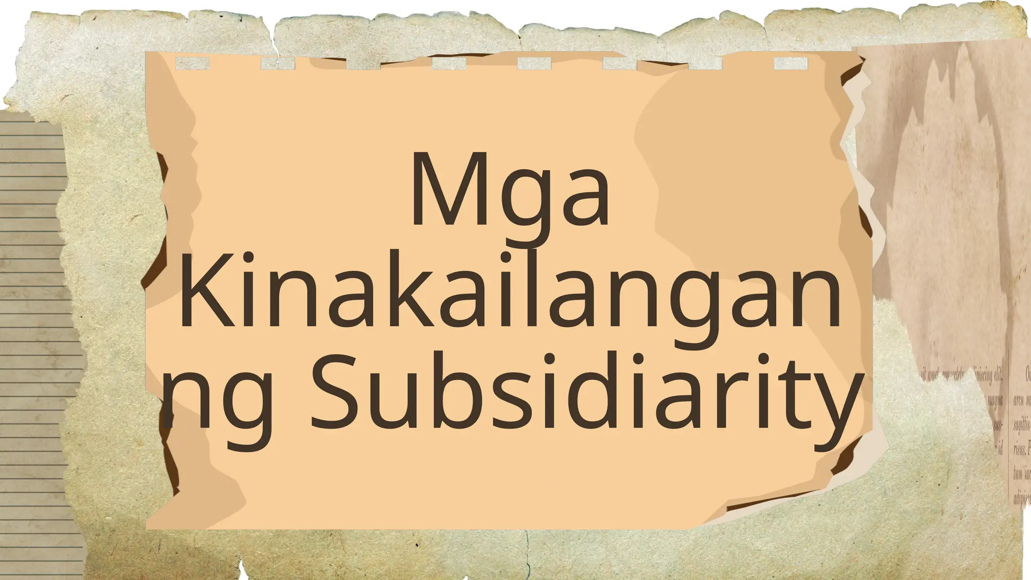 Lipunan Politikal at Prinsipyo ng Subsidiarity | PPTX