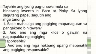 Pagpapahalaga sa Pangako, Pinagkasunduan | PPTX